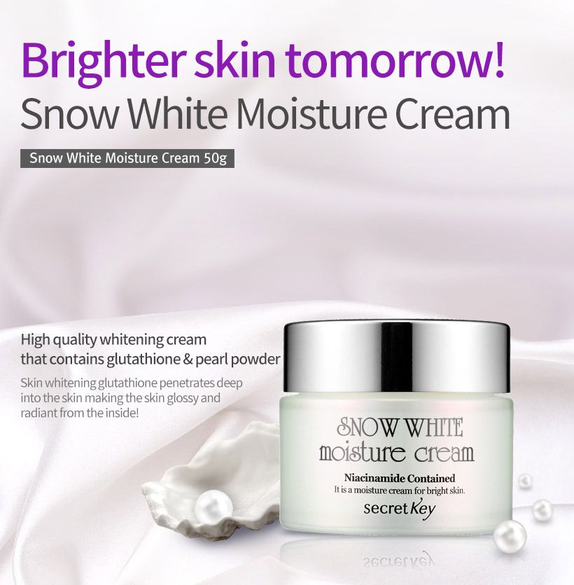 Secret Key Snow White Essence Moisture Cream Whitening Cream Skin Care ...