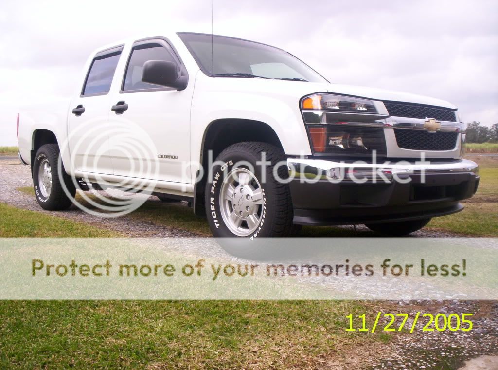 tire sizes stock z85 2wd | Chevy Colorado & GMC Canyon